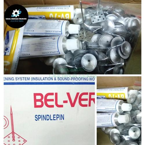 Jual Paku Clem Rockwool / paku spindle pin merk BEL-VER 125mm x 500 pcs ...