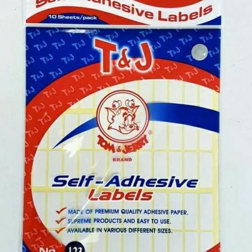 Jual Kertas Stiker Sticker Label TOM & JERRY No.123 HVS 11 x 30 mm isi ...