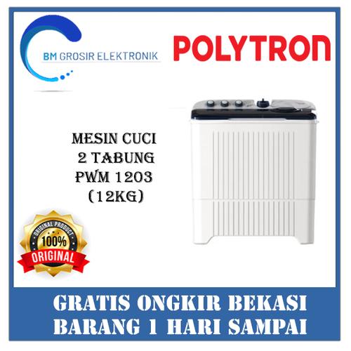 Jual POLYTRON MESIN CUCI PWM 1203 MESIN CUCI 2 TABUNG (12KG) - Kota ...