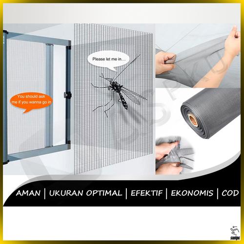 Jual Kasa Nyamuk Jaring Jendela Ventilasi Mosquito Net PP Nano 1x1 ...