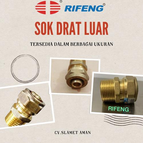 Jual Rifeng sok drat luar untuk sambungan pipa air panas ready semua ...