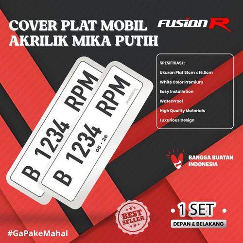 Jual FUSION R COVER TEMPAT DUDUKAN TATAKAN PLAT MOBIL MIKA AKRILIK ...