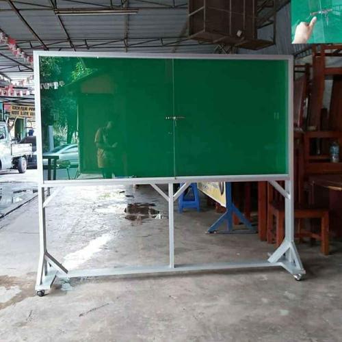 Jual papan tulis pengumuman /mading kaca standing uk90x120cm - Jakarta ...