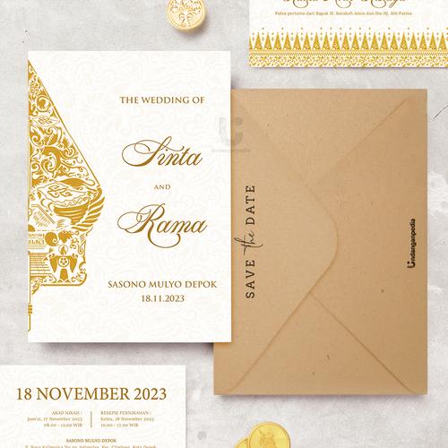 Promo Undangan pernikahan Tema Jawa. Bahan Jasmine Gliter, Tebal ...