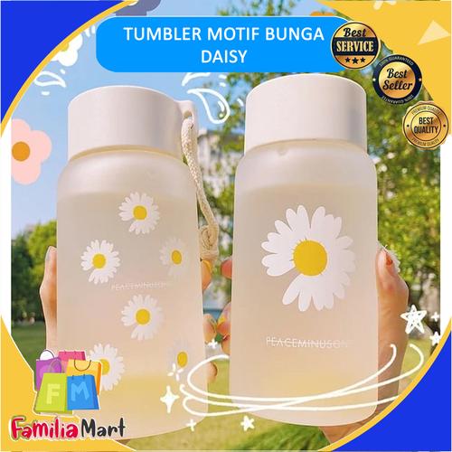 Jual BOTOL AIR MINUM TUMBLER MOTIF BUNGA DAISY / TUMBLER ESTETIK ...