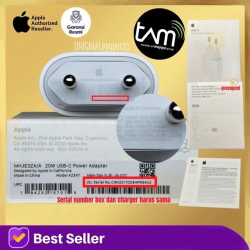 Jual kabel data charger 20W iphone 15 pro max 20 watt usb c to c Apple ...