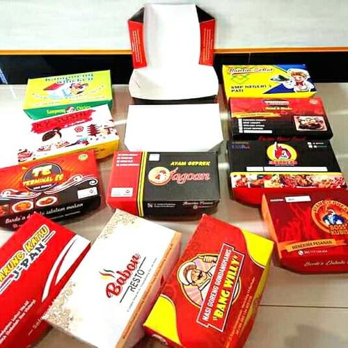 Jual Dus makanan/dus kue/kotak makanan/kemasan PAPER LAUNCH BOX FULL ...