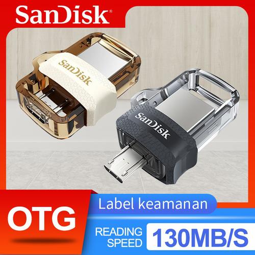 Jual Flashdisk OTG TYPE B 32GB DUAL USB OTG 130mbps micro usb - gold ...