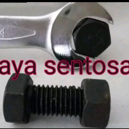 Jual baut mur 5/8 x 2 1/2 /bm nc 5/8 x 2 1/2 /baut hitam - Jakarta ...