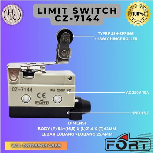 Jual micro switch CZ-7144 FORT LIMIT SWITCH DOOR SWITCH PANEL - Jakarta ...