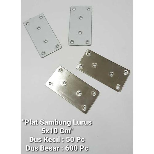 Jual Plat Sambung Lurus 6 Lubang 5 X 10 CM Siku Sambungan Connector ...