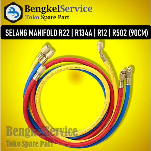 Jual Selang Manifold R22, R134, R12, R502|Selang Manipol Manifol Isi ...