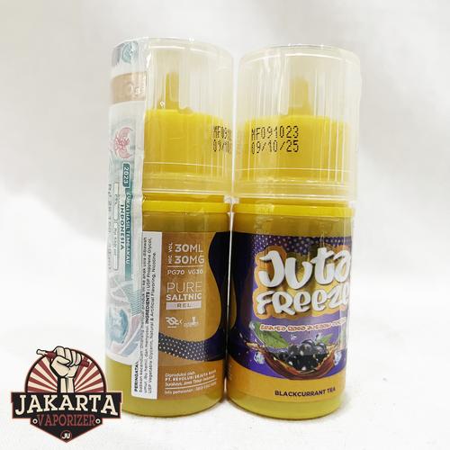 Jual [30MG SALT] JUTA FREEZE BLACKCURRANT TEA SALTNIC 30ML 30MG BY ...