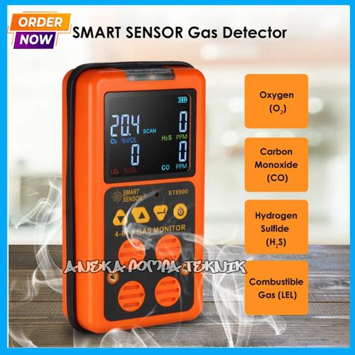 Jual Gas Detector Sertifikat Kalibrasi CO O2 H2S LEL Smart Sensor ...