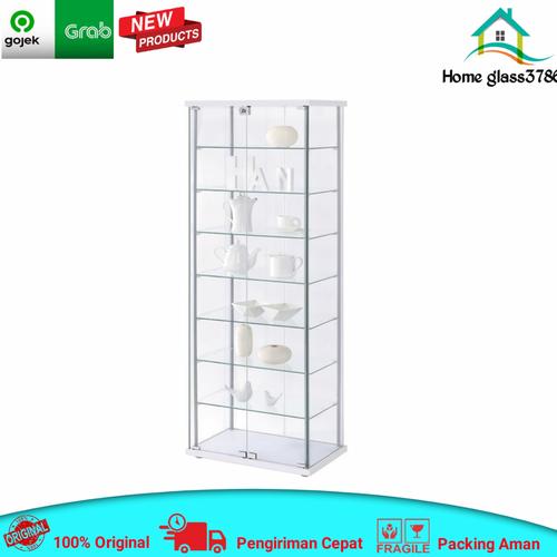 Jual Lemari / Rak Kaca Pajangan Tas Mainan dan Koleksi 2 Pintu 8 Susun ...