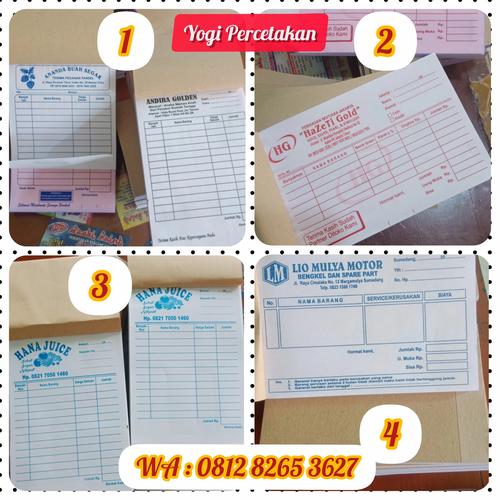 Jual NOTA BON KWITANSI INVOICE - Kab. Bogor - Yogi Percetakan | Tokopedia