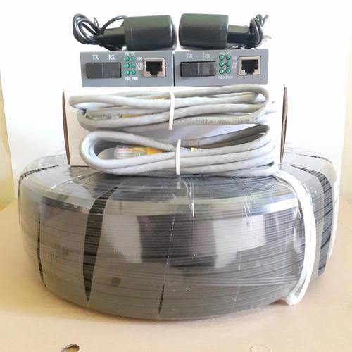 Promo PAKET KABEL FIBER OPTIK DC PRECON 400M DAN SEPASANG NETLINK HTB ...