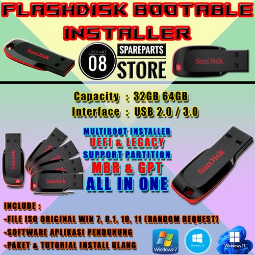 Jual Usb Flashdisk Original 32Gb MBR GPT Muti boot Bootable - 64GB ...