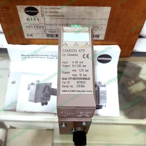 Jual SAMSON 6111 I/P CONVERTER INPUT 4-20mA Max.10bar MADE IN GERMANY ...