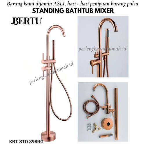 Jual KRAN BATHTUB STANDING MARROON ROSE GOLD MIXER PANAS DINGIN LANTAI ...