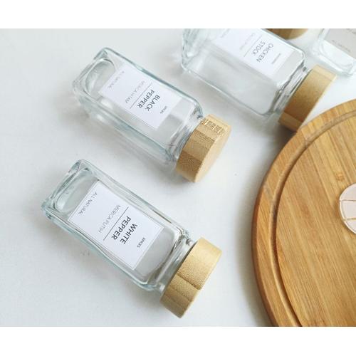 Jual BOTOL KACA BUMBU 120ML / TEMPAT BUMBU BUBUK TRANSPARAN TUTUP BAMBU ...