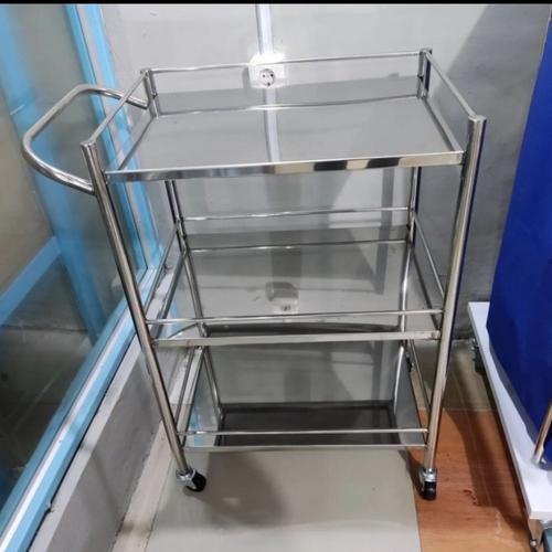 Jual Troli Instrumen 3 Rak | Meja Troli Instrumen Rumah Sakit ...