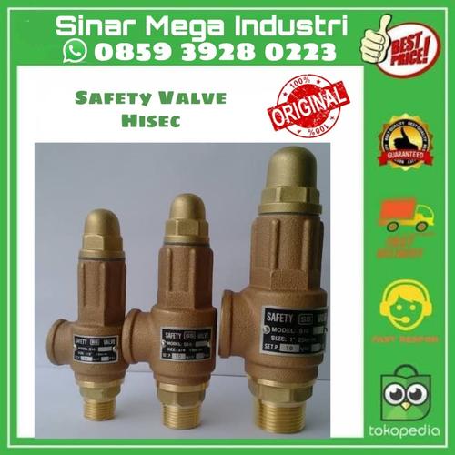 Jual Hisec safety valve 2 inch 10kg - Safety valve kuningan 2 inch ...