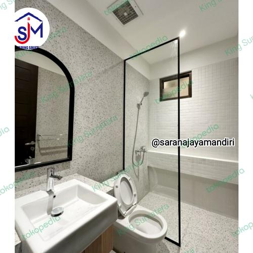 Jual kaca shower kamar mandi, Partisi Kaca Shower, Kaca Mati Shower ...