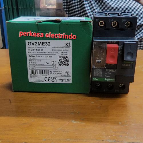 Jual Motor circuit breaker schneider GV2ME32 15kW 24-32A 3P Original ...