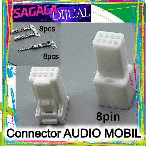 Jual Connector 8 Pin Socket Car Audio Mobil Toyota Nissan Suzuki dll ...