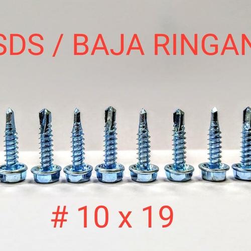 Jual Baut roofing 10 x 19 Sekrup skrup Baut Baja Ringan SDS -+1000/Bok - Jakarta Barat - Jandara ...
