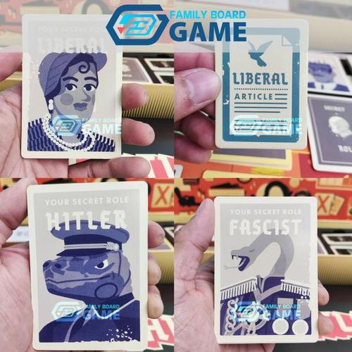 Jual Secret Hitler Board Game Boardgame Secret Hitler Party Game 10 ...