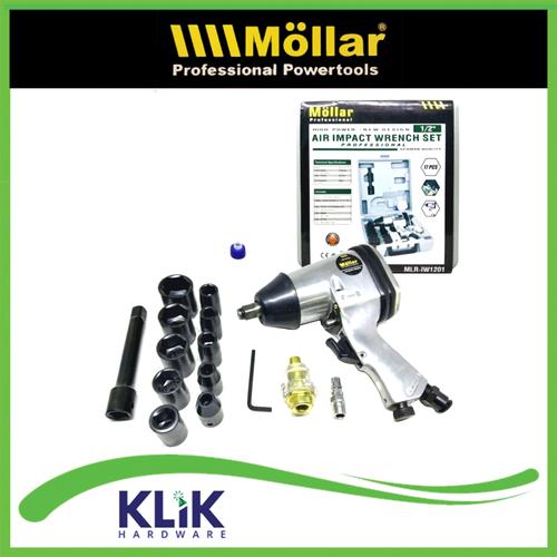 Jual MOLLAR Air impact Wrench Set 1/2 Inch - Alat Pembuka Pengencang ...
