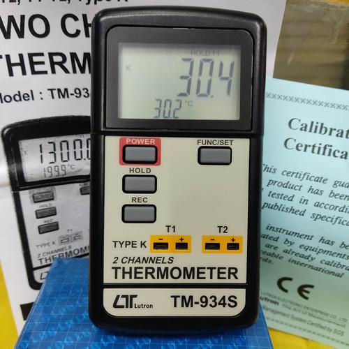 Jual Lutron TM-934S Thermometer 2 Channel - belum termasuk probe temperature - Jakarta Barat ...