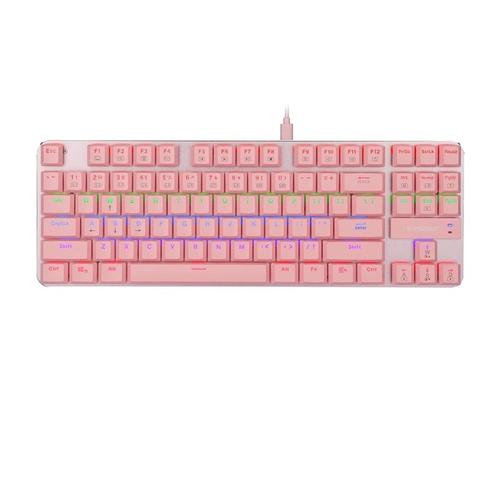 Jual E-YOOSO Z-66 MECHANICAL KEYBOARD 87 KEY Pink Rainbow - Jakarta ...