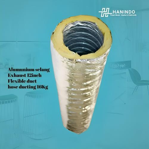 Jual Alumunium Selang Exhaust 12 inch Flexible Duct Hose Ducting 16 kg ...
