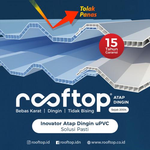Jual Atap uPVC Rooftop 12mm - Atap Berongga Double Layer - putih doff ...