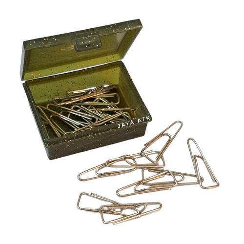Jual PAPER CLIP NO.3 KLIP JEPIT KERTAS BESI KECIL + WADAH PLASTIK MURAH ...