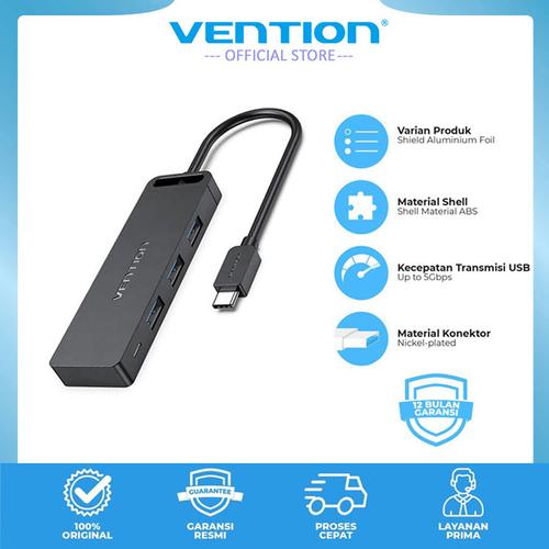 Jual Vention USB Hub Type C 3.2 with Micro Power for Android Windows Mac - TGK 0.5 Meter ...