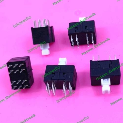 Jual saklar switch push on off 12p 12pin 12 pin kaki dpdt mixer yamaha ...