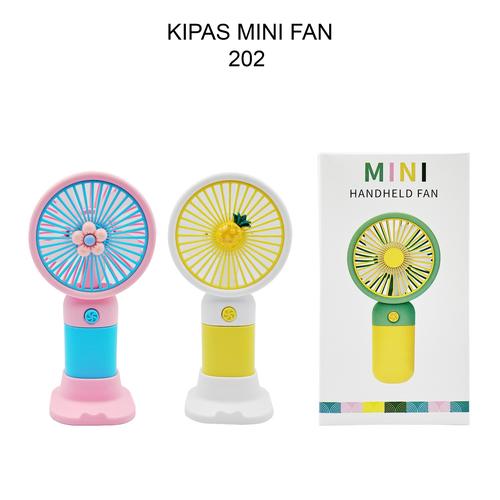 Jual KIPAS ANGIN MINI 202 + STAND HP HAND FAN PORTABLE KIPAS GENGGAM ...