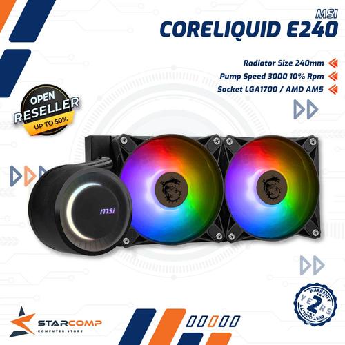 Promo MSI MAG CORELIQUID E240 ARGB - CPU Cooler Liquid Fan Cicil 0% 3x - Kota Surakarta ...