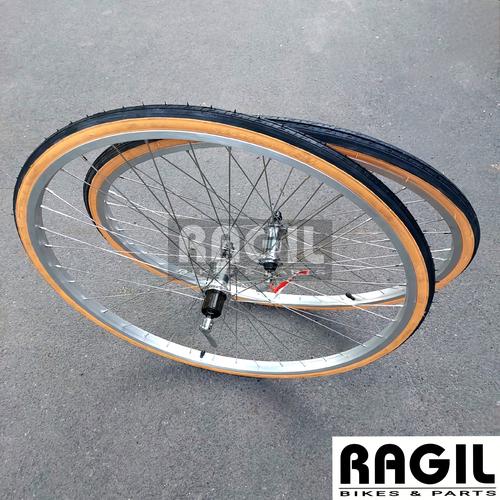 Jual WHEELSET SEPEDA 27 x 1 1/4 BALAP JADUL ROAD BIKE VELG HUB JARI ...