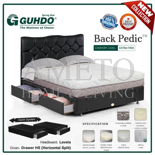 Jual Back Pedic Latex Foam 180x200 Lavela HS Drawer - Spring bed Guhdo ...