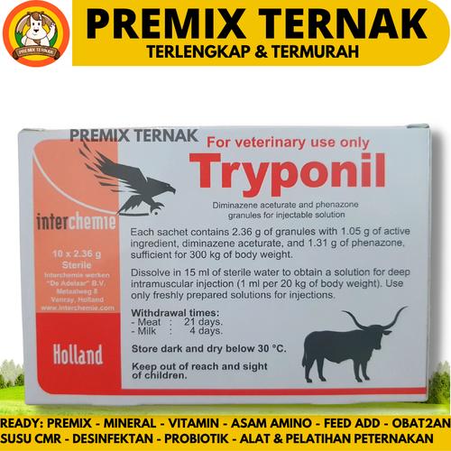 Jual TRYPONIL 1 SACHET - Obat Surra Babesiosis Theileriosis Hewan ...