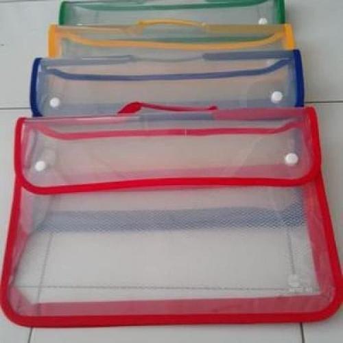 Jual zipper bag kancing / map plastik-harga eceran/satuan - Jakarta ...