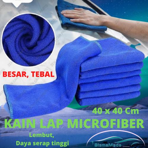 Jual KAIN LAP MICRO FIBER CUCI MOTOR MOBIL BAHAN LEMBUT HALUS MURAH ...