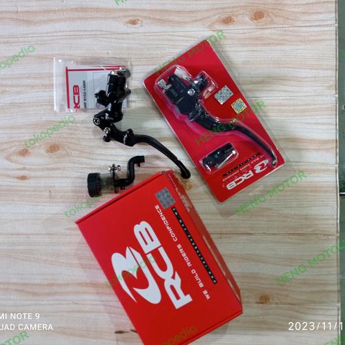 Jual MASTER REM RCB S1 14MM & HANDLE RCB E2 KIRI REM / KOPLING - HITAM ...