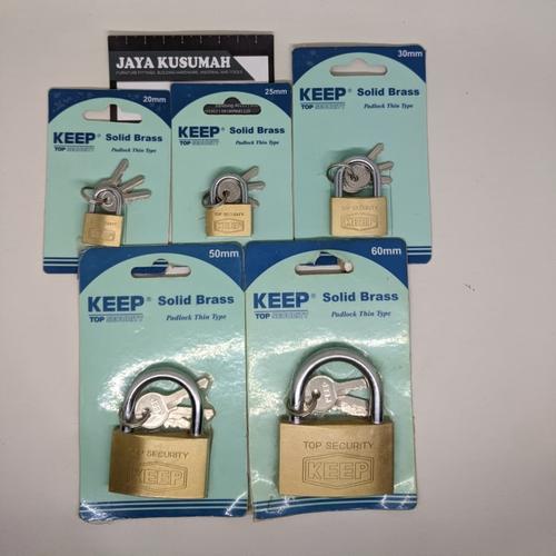 Jual Gembok Keep Tipis Kuningan 60 mm Pagar Rumah Kotak Thin Brass ...