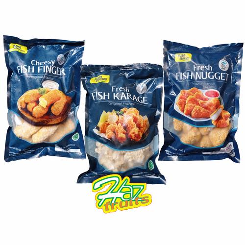 Jual Fura Seafood Fish Nugget | Karage | Cheesy Fish Finger 500g - Fish ...